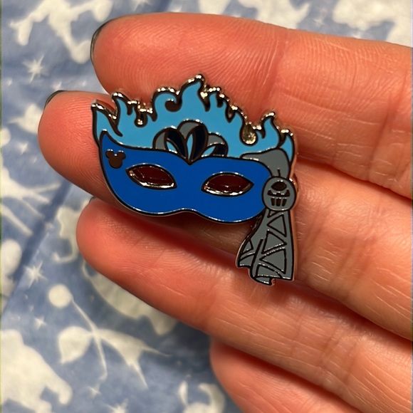 Disney | Accessories | Disney Hades Masquerade Mask Pin | Poshmark